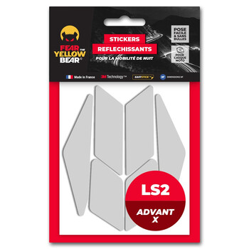 Stickers Easy Replica™ LS2 Advant X™ Fear The Yellow Bear moto : www ...